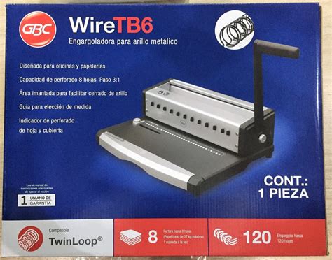Engargoladora Perforadora Gbc Tb Arillo Met Lico Espiral En Mercado Libre