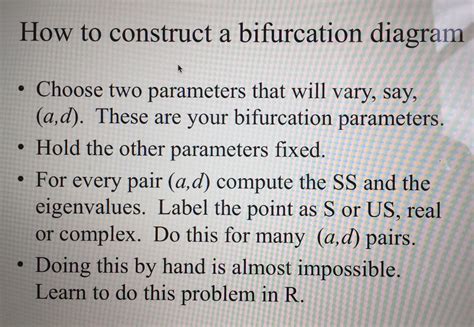 Solved Using This Sample R Code Create A Bifurcation