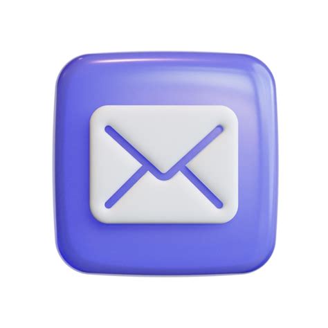 Premium Psd 3d Email User Interface Icons With Tile Cute Icons High Quality Render