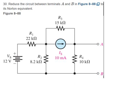 [solved] 30 reduce the circuit between terminals a and b in figure 8
