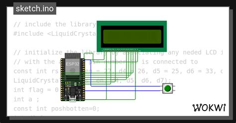 Lcd Prj With Esp Wokwi ESP STM Arduino Simulator