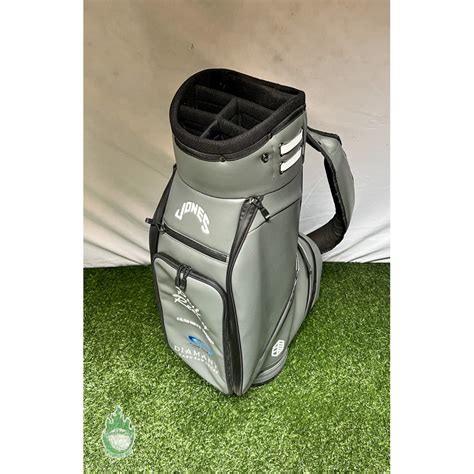 Pre Owned Jones Sports Co Golf Cartcarry Bag 6 Way Grey 6 Pockets