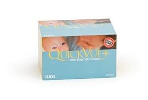 Quidel Quickvue One Step Hcg Urine Test 219