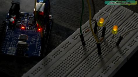 Arduino External LED Code Example Electronic Clinic