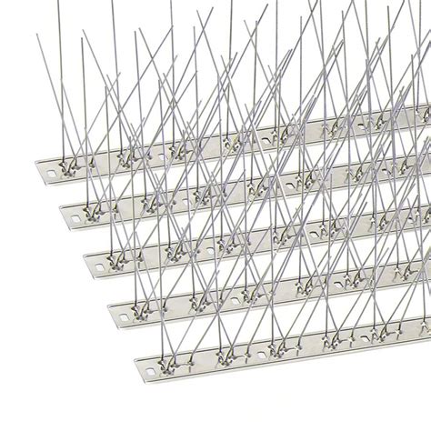 2pack Bird Spikes With Stainless Steel Base Durable Bird Repellent