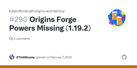 Origins Forge Powers Missing 1 19 2 Issue 290 EdwinMindcraft