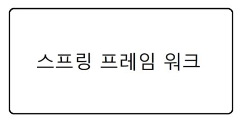 스프링 프레임 워크 1주차 시작