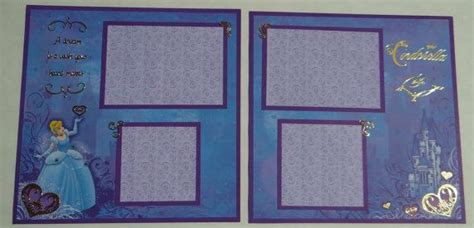 Disney Princess Cinderella 12 X 12 Premade Double Etsy Disney