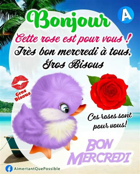 Épinglé par DENISE sur bon mercredi Bonjour mercredi Bon mercredi