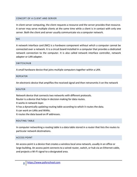 Computer Networks Cbse New Syllabus 083 Class Xii Pdf