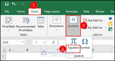 Equation Editor In Excel Insert Create Format Exceldemy