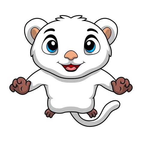 Premium Vector Cute Cuscus Cartoon On White Background