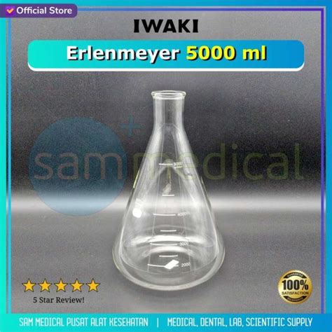Jual Iwaki Erlenmeyer Flask 5000ml Di Seller Sam Medical Official Store