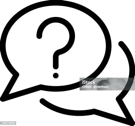질문 거품 선 아이콘입니다 도움 요청을 하세요 Faq 설문지 기호입니다 디자인 요소 선 스타일 질문 거품 아이콘입니다 벡터 0