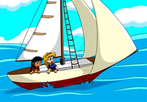 Comm Girls Sailing Out In The Open Sea By Jimenopolix On Deviantart
