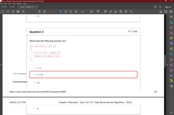 Answered Wered Answer What Does The Following Function Do Int Fun Int