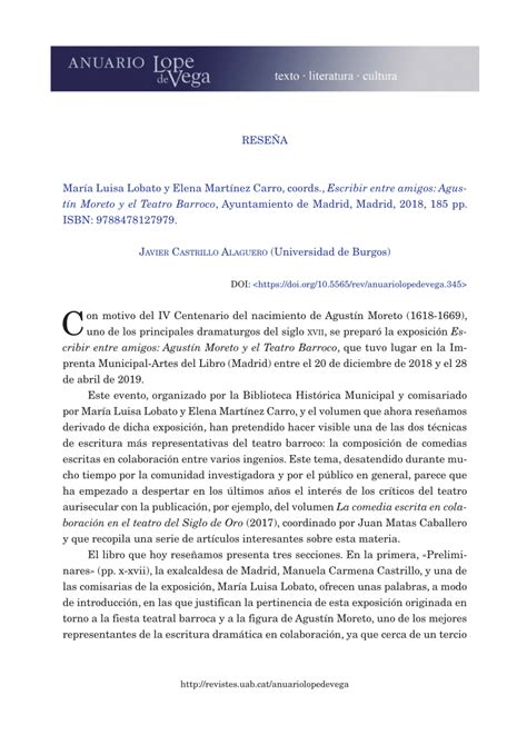 PDF María Luisa Lobato y Elena Martínez Carro coords Escribir