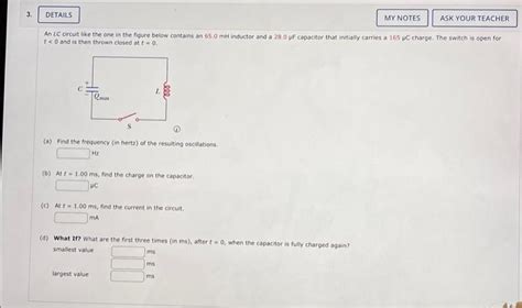 Solved An ∠c Circuit Like The One In The Figure Below