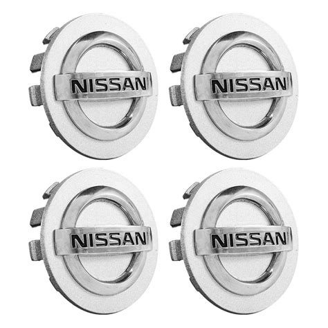 Jogo 4 Calota Calotinha Meio Roda Nissan March Sentra Versa Prata