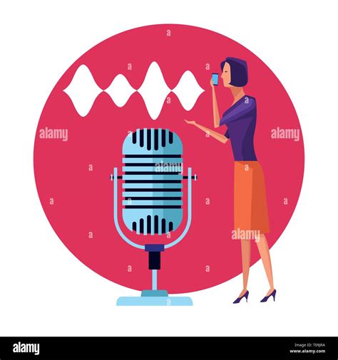 People Using Voice Recognition Stock Vector Image And Art Alamy