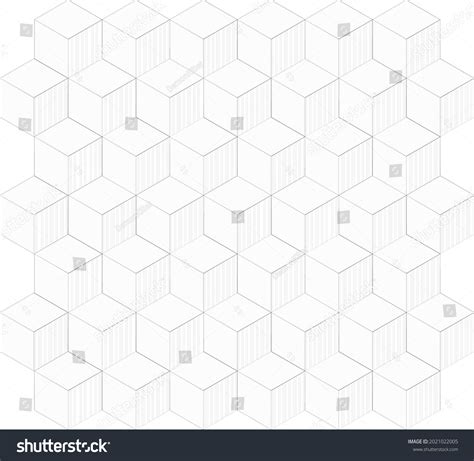 Several Squares Inside Hexagon Hexagon Combine Stock Vector Royalty