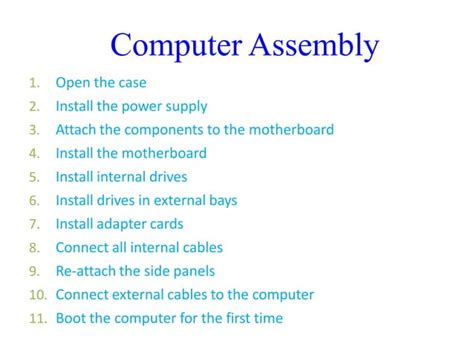 Computer Assembly Pptx