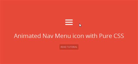 Create Animated Nav Menu Icon With Pure Css Web Design Quotes Web Development Design Web Design