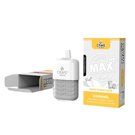 Crave Max Pro White Gummy Bear Crave Vapes