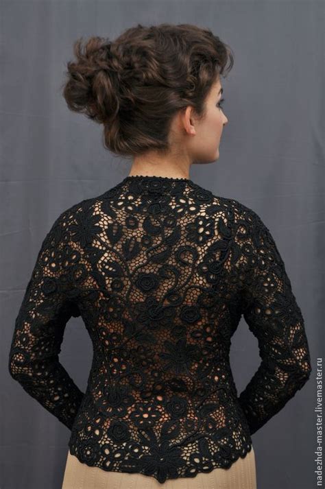 Жакет вязаный Элегантный жакет ажурный ирландское кружево в интернет магазине на Ярмарке