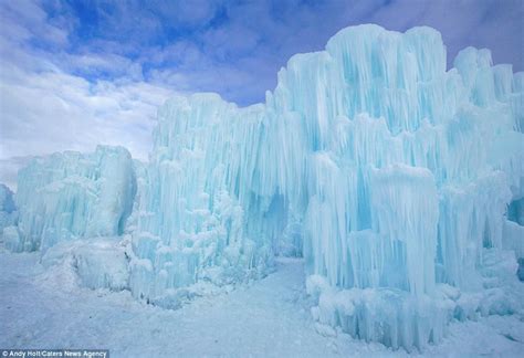 Inside The Frozen Replica Palace At William Hawrelak Park In Alberta
