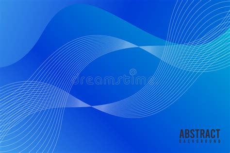 Abstract Gradient Colorful Background With Curved Lines And Awesome Style Stock Illustration
