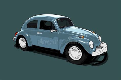 Blue Classic Car Vector Image Stock Vector Illustration Of Automobile