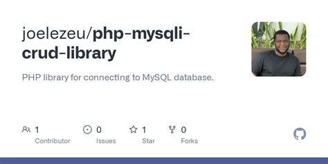 Github Joelezeuphp Mysqli Crud Library Php Library For Connecting To Mysql Database