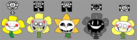 Doubt Ill Post Here Again But I Redesigned Some Flowey Expressions Lol