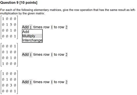 Solved Question 9 10 Points For Each Of The Following