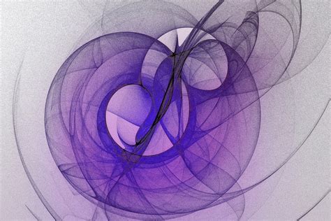 Purple Fractal Abstract Wallpaper Happywall
