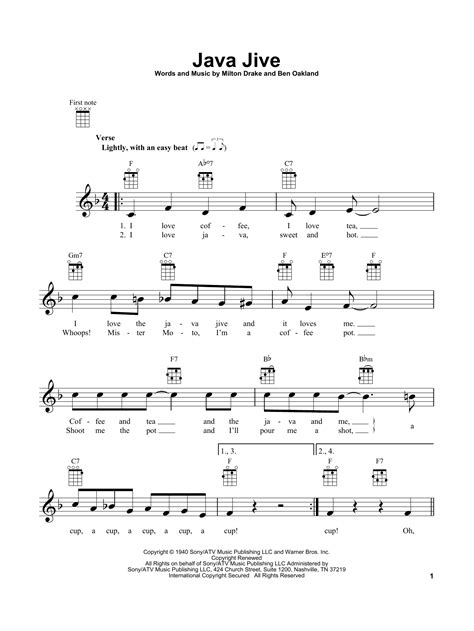 Java Jive By Ben Oakland Ukulele Guitar Instructor