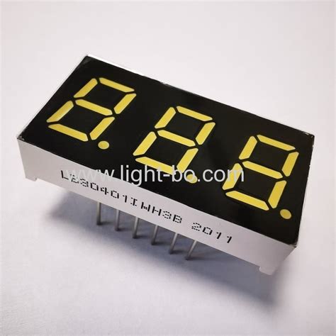 매우 밝은 흰색 04inch 트리플 자리 7 세그먼트 Led 디스플레이 온도 표시기 용 공통 양극 제조업체 및 공급 업체