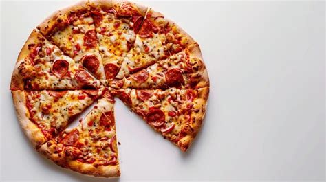 A Slice Of Pizza With One Half Missing Premium AI Generated Image