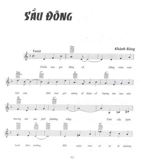QueHuong Not Nhac Nốt Nhạc Sầu Đông Sau Dong Khánh Băng Khanh Bang