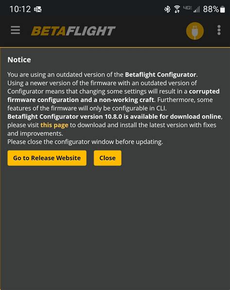 Betaflight 1080 Apk Outdated Bug · Issue 2948 · Betaflight