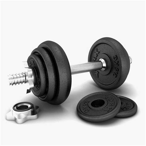 D Model Dumbbell Text Custom