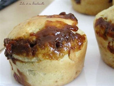 Muffins coeur coulant de confiture de lait au caramel au beurre salé