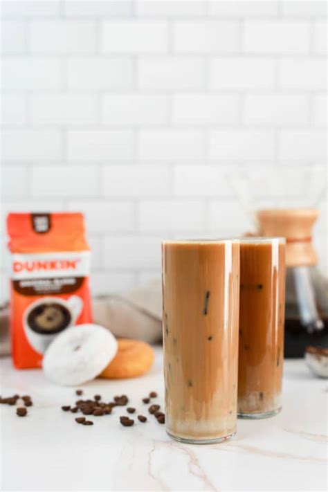 Copycat Dunkin Butter Pecan Iced Coffee Recipe