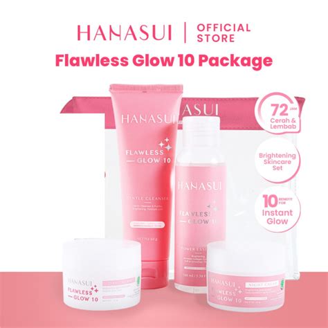 Rangkaian Hanasui Flawless Glow 10 Hanasui Paket Original 100