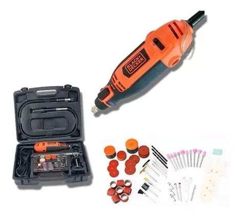 Mini Torno Black Decker Rt18ka 113 Pzs Maletin Maco En Venta En San