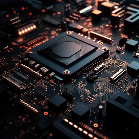 Concepto De Cpu De Procesadores De Computadora Central Placa Base Chip