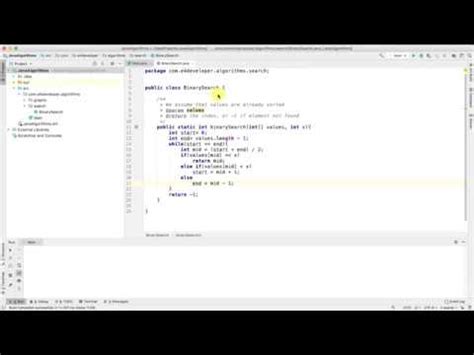 Java Algorithms Binary Search Part Youtube