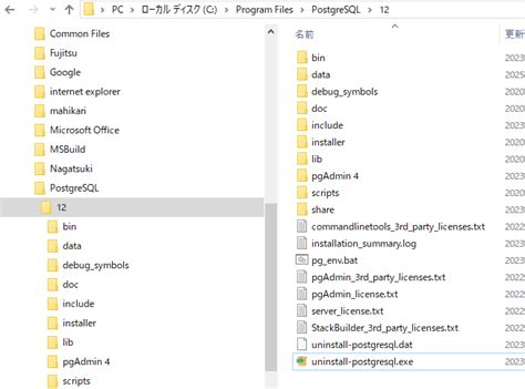 Windows版postgresql12 → 17へ オレンジの国