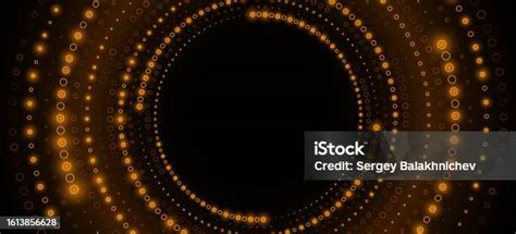 배너 디자인을 위한 빛나는 점의 디지털 원 소용돌이 에너지로 사이버 공간으로 빅 데이터 시각화 현대적인 미래 배경 벡터 그림입니다 검은색에 대한 스톡 벡터 아트 및 기타